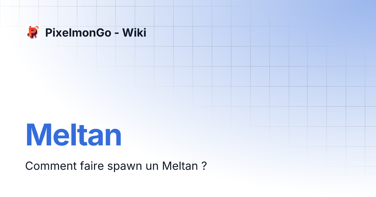 Meltan | PixelmonGo - Wiki